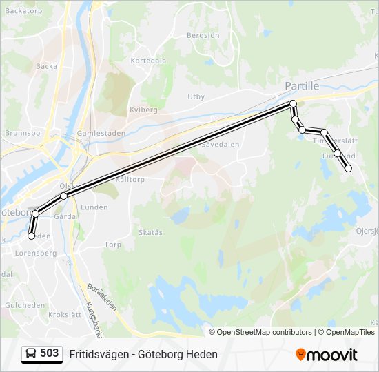 503 Route: Schedules, Stops & Maps - Göteborg Heden (Updated)