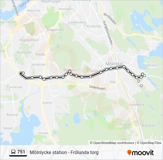 751 Route: Schedules, Stops & Maps - Kyrkogårdsgatan (Updated)