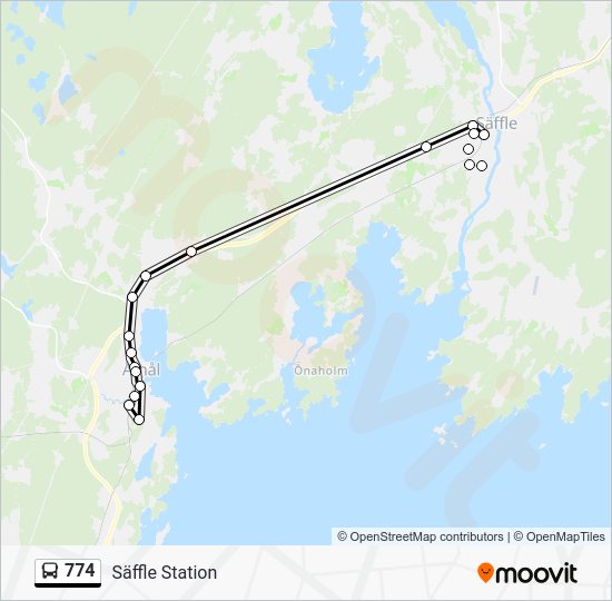 774 Route: Schedules, Stops & Maps - Säffle Station (Updated)
