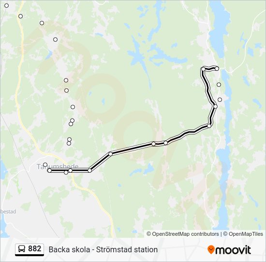 882 Route: Schedules, Stops & Maps - Backa Skola (Updated)