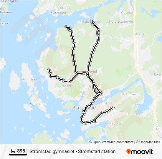 895 Route: Schedules, Stops & Maps - Strömstad Prästängen Östra (Updated)