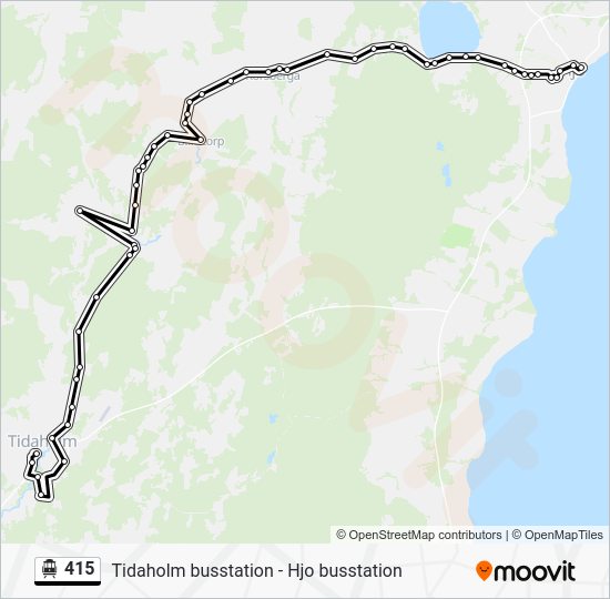 415 Route: Schedules, Stops & Maps - Hjo Busstation (Updated)