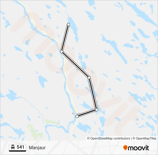 541 Route: Schedules, Stops & Maps - Manjaur (Updated)