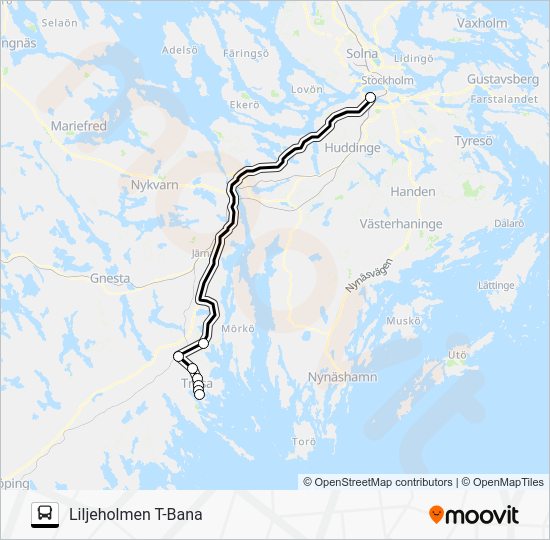 TROSABUSSEN Route: Schedules, Stops & Maps - Liljeholmen T-Bana (Updated)
