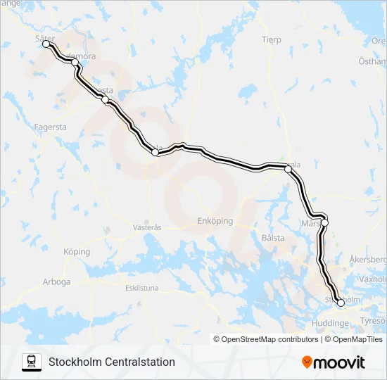 SÄTER STATION STOCKHOLM CENTRALSTATION Route: Schedules, Stops & Maps ...