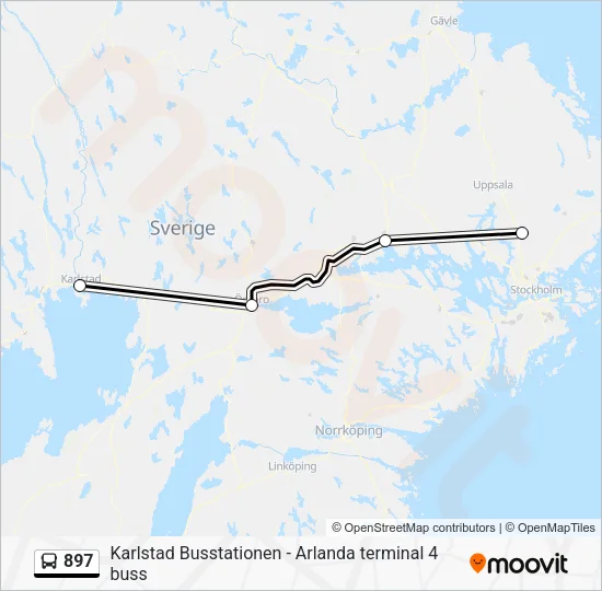 897 Route: Schedules, Stops & Maps - Arlanda Terminal 4 Buss (Updated)