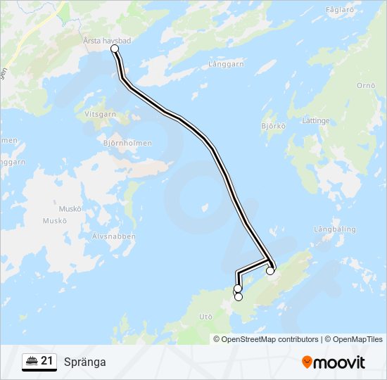 21 Route: Schedules, Stops & Maps - Spränga (Updated)