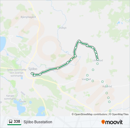 338 Route: Schedules, Stops & Maps - Sjöbo Busstation (Updated)