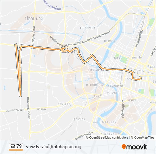 79 Route: Schedules, Stops & Maps - ราชประสงค์;Ratchaprasong (Updated)