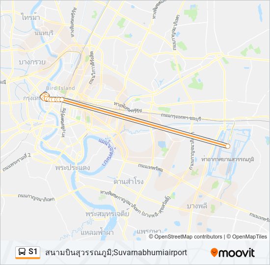 s1 Route: Schedules, Stops & Maps - สนามบินสุวรรณภูมิ ...