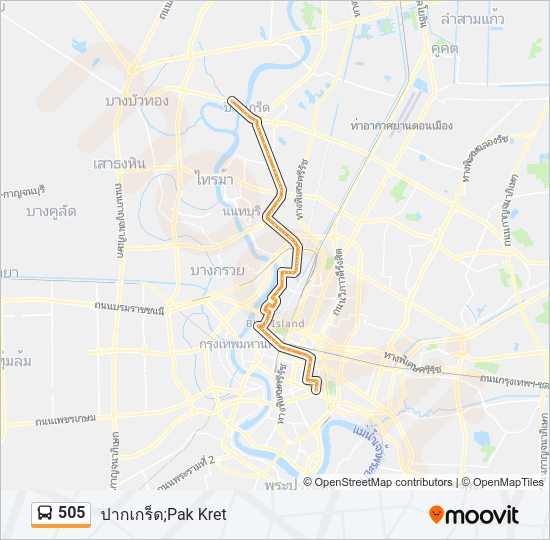 505 Route: Schedules, Stops & Maps - ปากเกร็ด;Pak Kret (Updated)