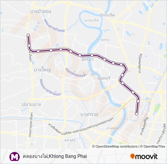 purple Route: Schedules, Stops & Maps - คลองบางไผ่;Khlong Bang Phai ...