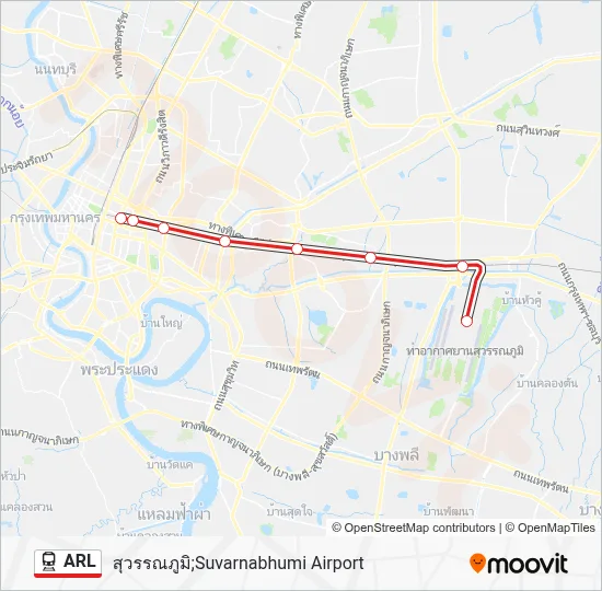 ARL Route: Schedules, Stops & Maps - Suvarnabhumi Airport (Updated)