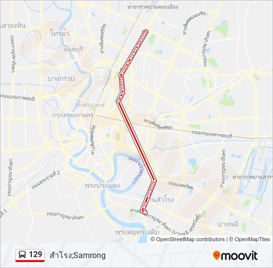129 Route: Schedules, Stops & Maps - สำโรง;Samrong (Updated)