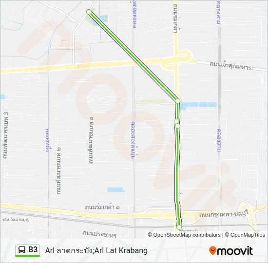 B3 Route: Schedules, Stops & Maps - Arl ลาดกระบัง;Arl Lat Krabang (Updated)