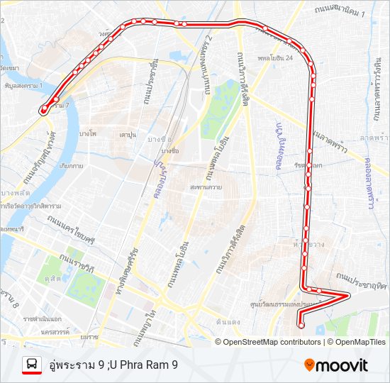179 เดม Route: Schedules, Stops & Maps - อู่พระราม 9 ;U Phra Ram 9 ...