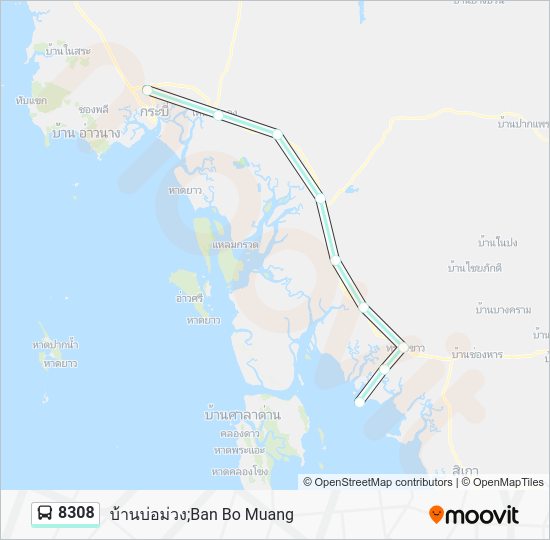 8308 Route: Schedules, Stops & Maps - บ้านบ่อม่วง;Ban Bo Muang (Updated)
