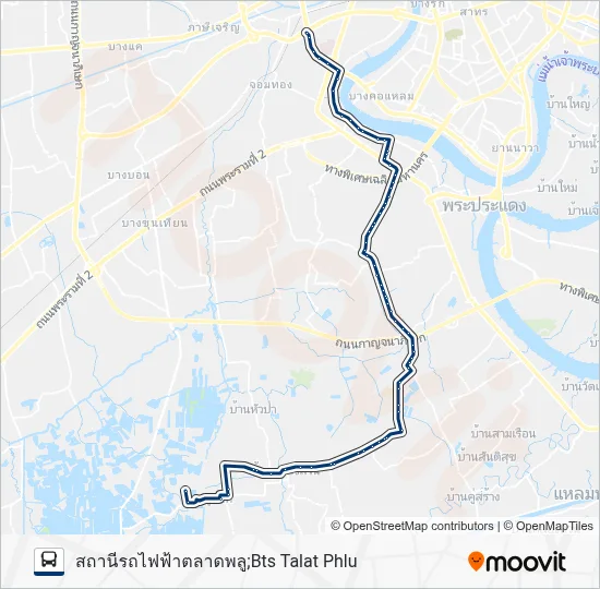 417 88 Route: Schedules, Stops & Maps - สถานีรถไฟฟ้าตลาดพลู;Bts Talat ...