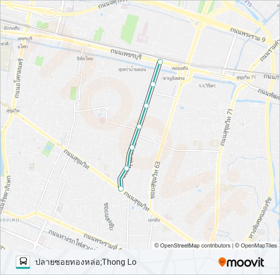 1019 Route: Schedules, Stops & Maps - ปลายซอยทองหล่อ;Thong Lo (Updated)