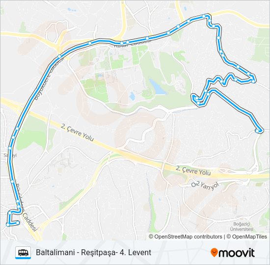 baltalimani reşitpaşa 4 levent Route: Schedules, Stops & Maps ...