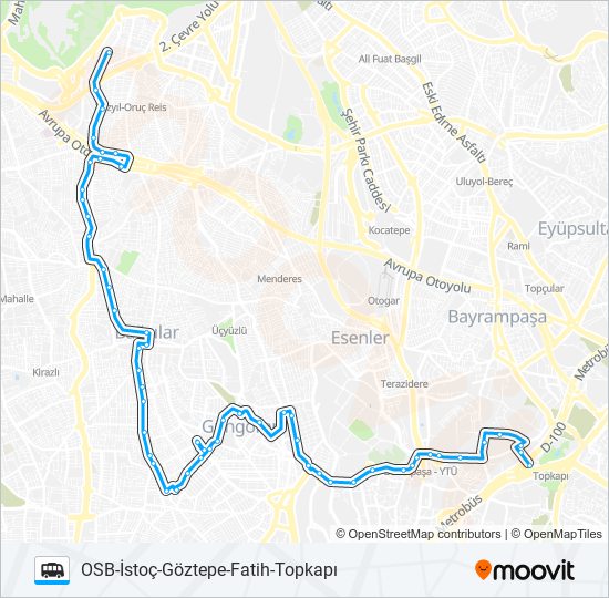 osbistoçgöztepefatihtopkapi Route: Schedules, Stops & Maps - OSB-İstoç ...