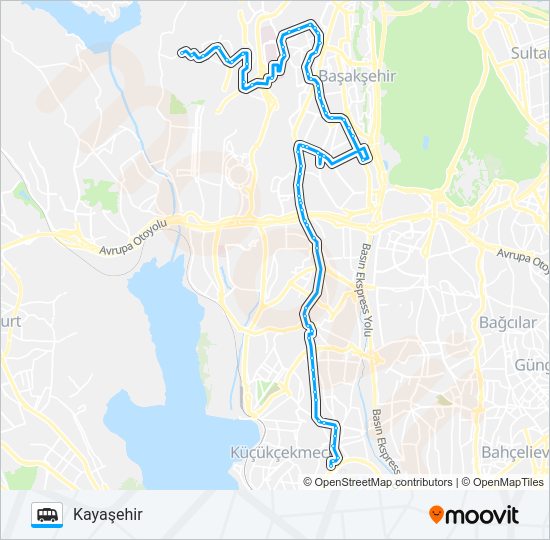 sefaköyhalkalibaşakşehir çsşhkayaşehir Route: Schedules, Stops & Maps ...