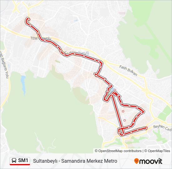 sm1 Route: Schedules, Stops & Maps - Asir Caddesi -Sultanbeyli Peronlar ...