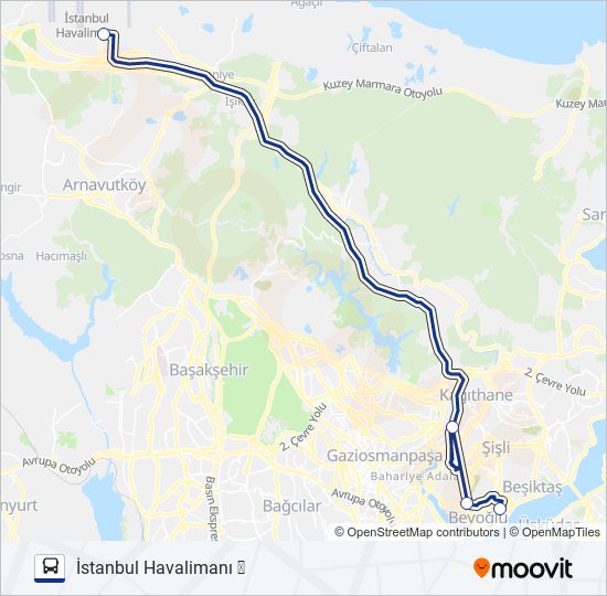 hvist16 Route: Schedules, Stops & Maps - İstanbul Havalimanı (Updated)