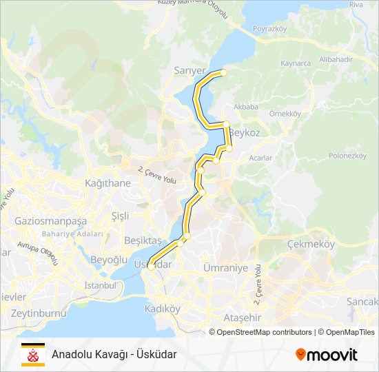 ANADOLU KAVAĞI ÜSKÜDAR Route: Schedules, Stops & Maps - Üsküdar (Updated)