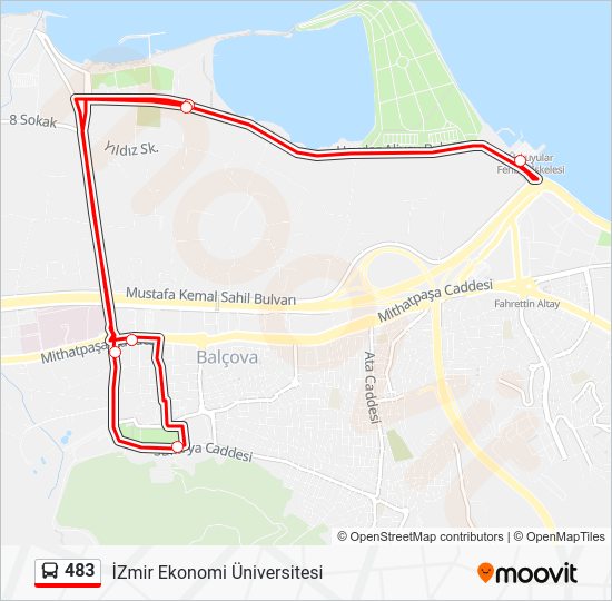 483 Route: Schedules, Stops & Maps - İZmir Ekonomi Üniversitesi (Updated)