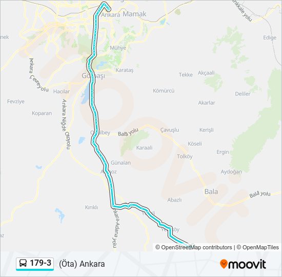 1793 Route: Schedules, Stops & Maps - (Öta) Ankara (Updated)