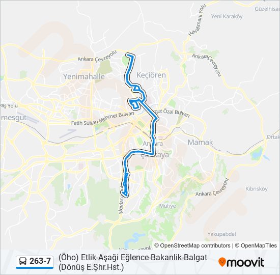 2637 Route: Schedules, Stops & Maps - (Öho) Etlik-Aşaği Eğlence ...