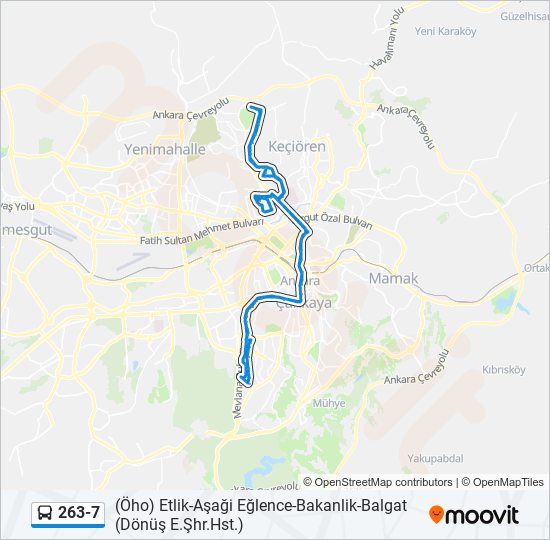 2637 Route: Schedules, Stops & Maps - (Öho) Etlik-Aşaği Eğlence ...