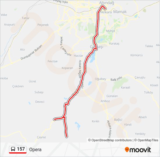 157 Route: Schedules, Stops & Maps - Opera (Updated)