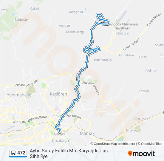 472 Route: Schedules, Stops & Maps - Aybü (Updated)