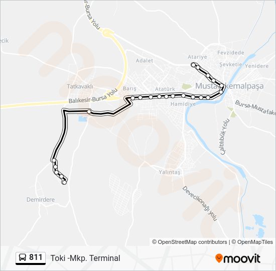 811 Route: Schedules, Stops & Maps - Eski Sanayi (Updated)