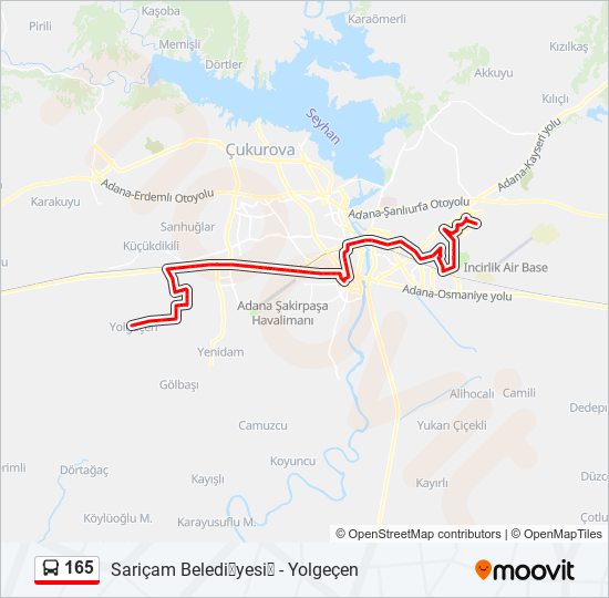 165 Route: Schedules, Stops & Maps - Yolgeçen (Updated)