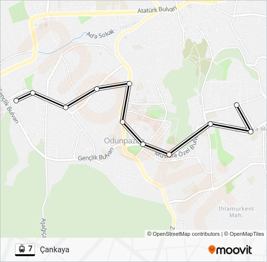 7 Route: Schedules, Stops & Maps - Çankaya (Updated)