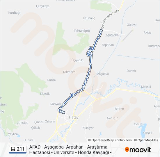 211 Route: Schedules, Stops & Maps - Çevre Yolu (Updated)