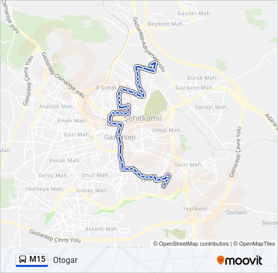 m15 Route: Schedules, Stops & Maps - Otogar (Updated)