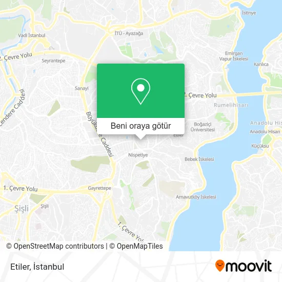 Etiler, Akatlar, Beşiktaş nerede, metro, otobüs, minibüs / dolmuş veya ...