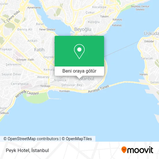 Peyk Hotel, Fatih nerede, metro, tramvay, otobüs, minibüs / dolmuş veya ...