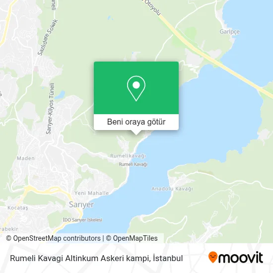 Rumeli Kavagi Altinkum Askeri kampi, Sariyer nerede, otobüs veya ...