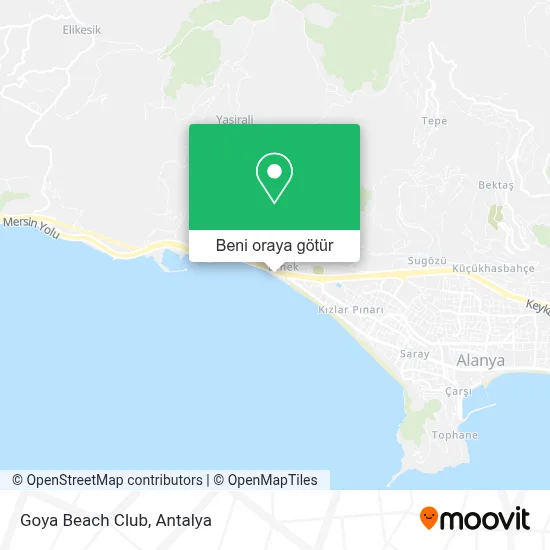 Goya Beach Club, Alanya nerede, otobüs ile nasıl gidilir?