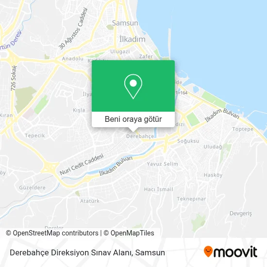 Derebahçe Direksiyon Sınav Alanı, Merkez nerede, otobüs ile nasıl gidilir?