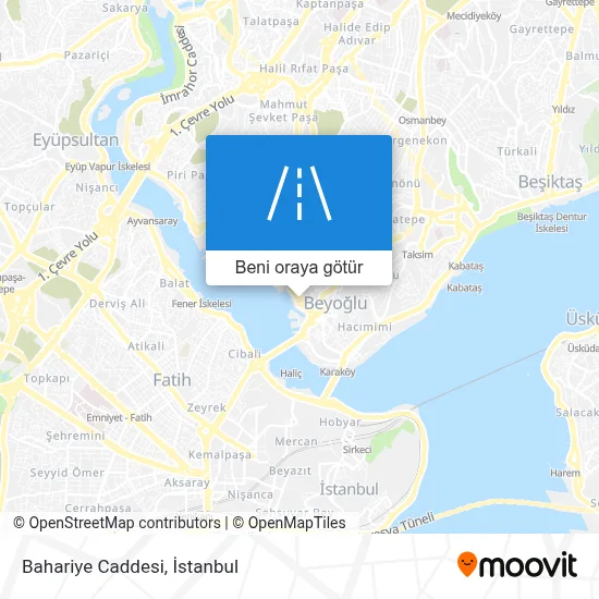 Metro, otobüs, minibüs / dolmuş, tren veya vapur ile Bahariye Caddesi ...