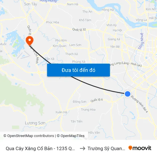 Qua Cây Xăng Cổ Bản - 1235 Quang Trung (Hà Đông), Quốc Lộ 6 đến Trường ...