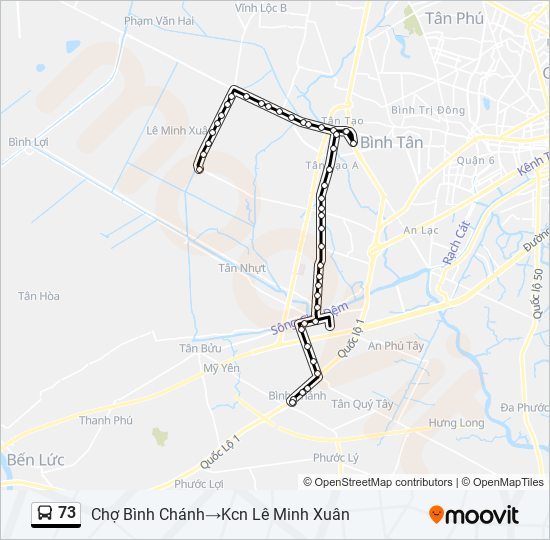 73 Route: Schedules, Stops & Maps - Chợ Bình Chánh‎→Kcn Lê Minh Xuân ...