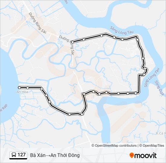 127 Route: Schedules, Stops & Maps - Bà Xán‎→An Thới Đông (Updated)