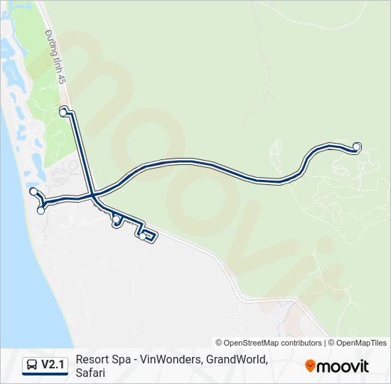 v21 Route: Schedules, Stops & Maps - Vinpearl Resort & Spa (Coral)‎→ ...